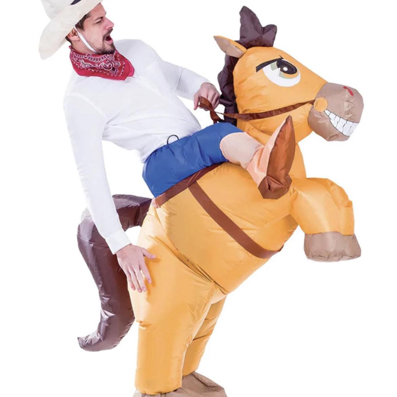 Inflatable Cowboy/Cowgirl Costume! - Worn once;... - Depop