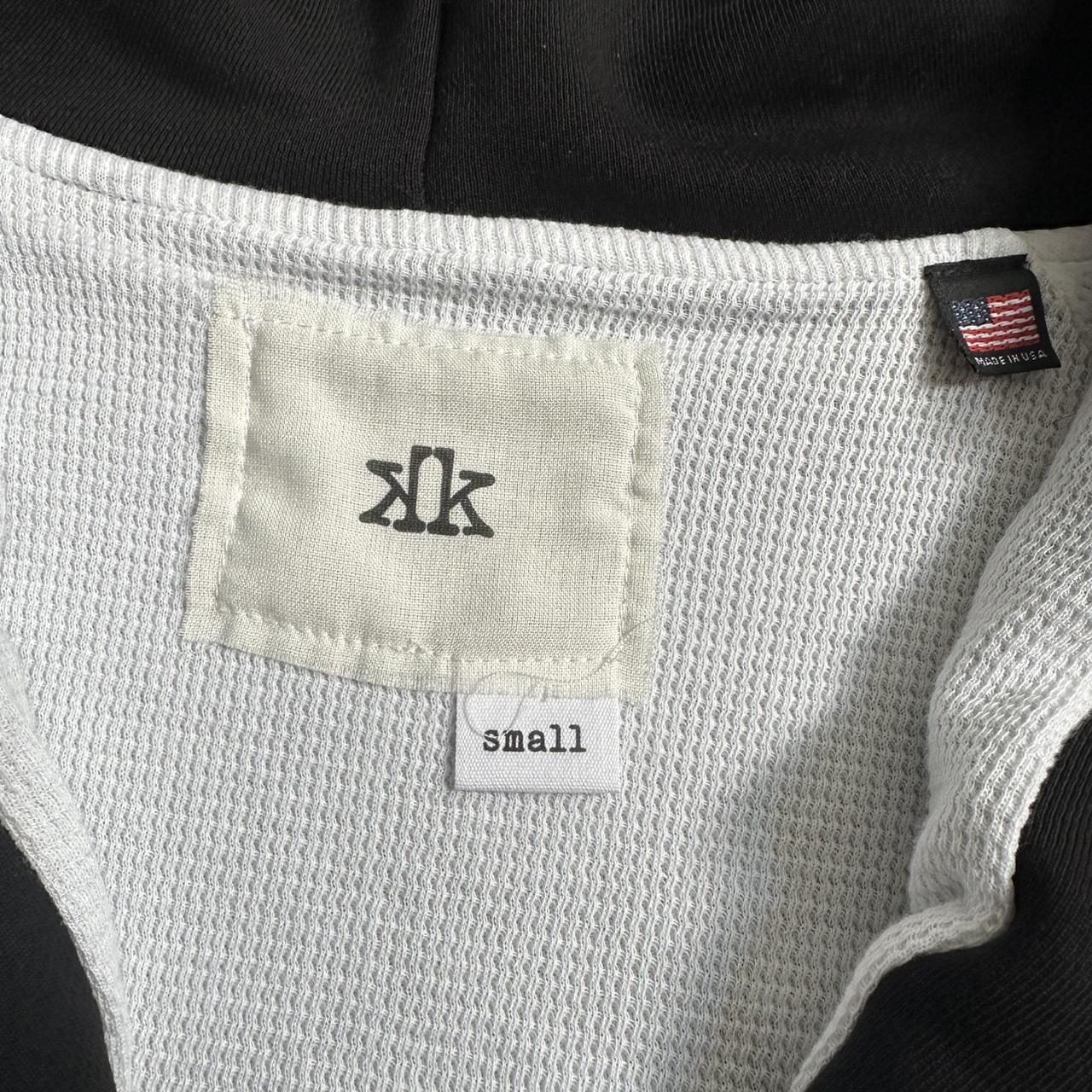 Ktwo studios distressed black hoodie Size small... | Depop