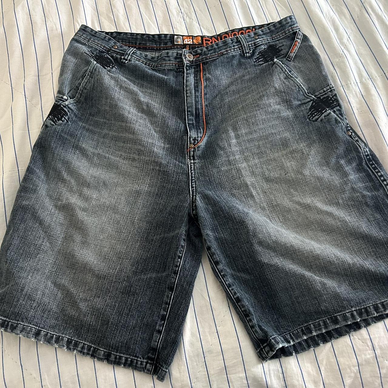 Ultra baggy size 42 akdmks jorts, in super good... - Depop