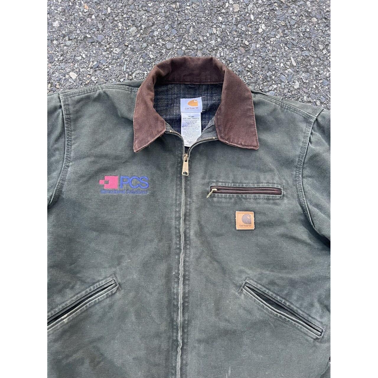 Carhartt J97 MOS Detroit Jacket Medium Moss Green... - Depop