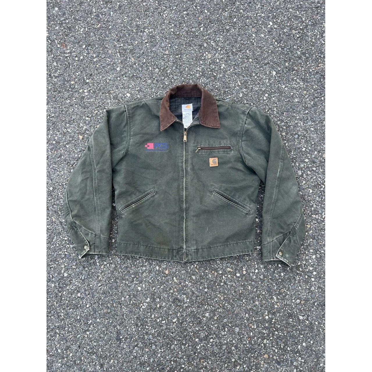 Carhartt J97 MOS Detroit Jacket Medium Moss Green... - Depop