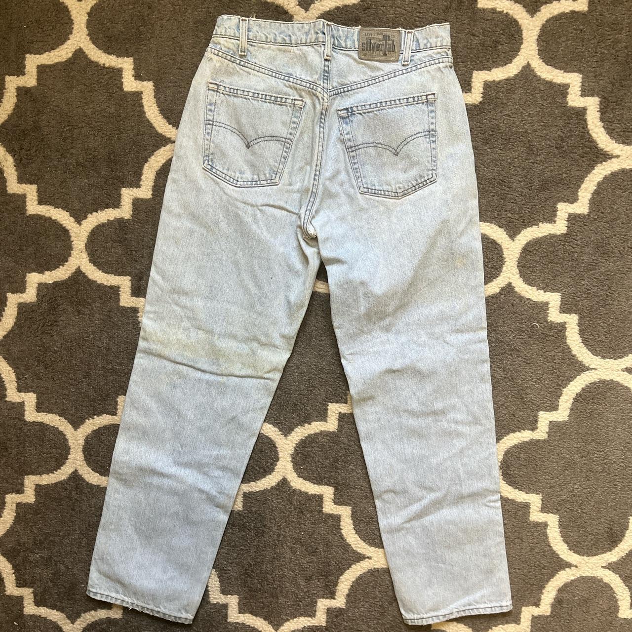 vintage levi silver tabs baggy 1993 wide leg... - Depop