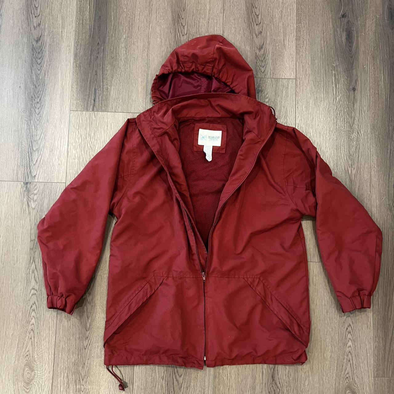 Vintage Red windbreaker jacket #windbreaker #simple - Depop