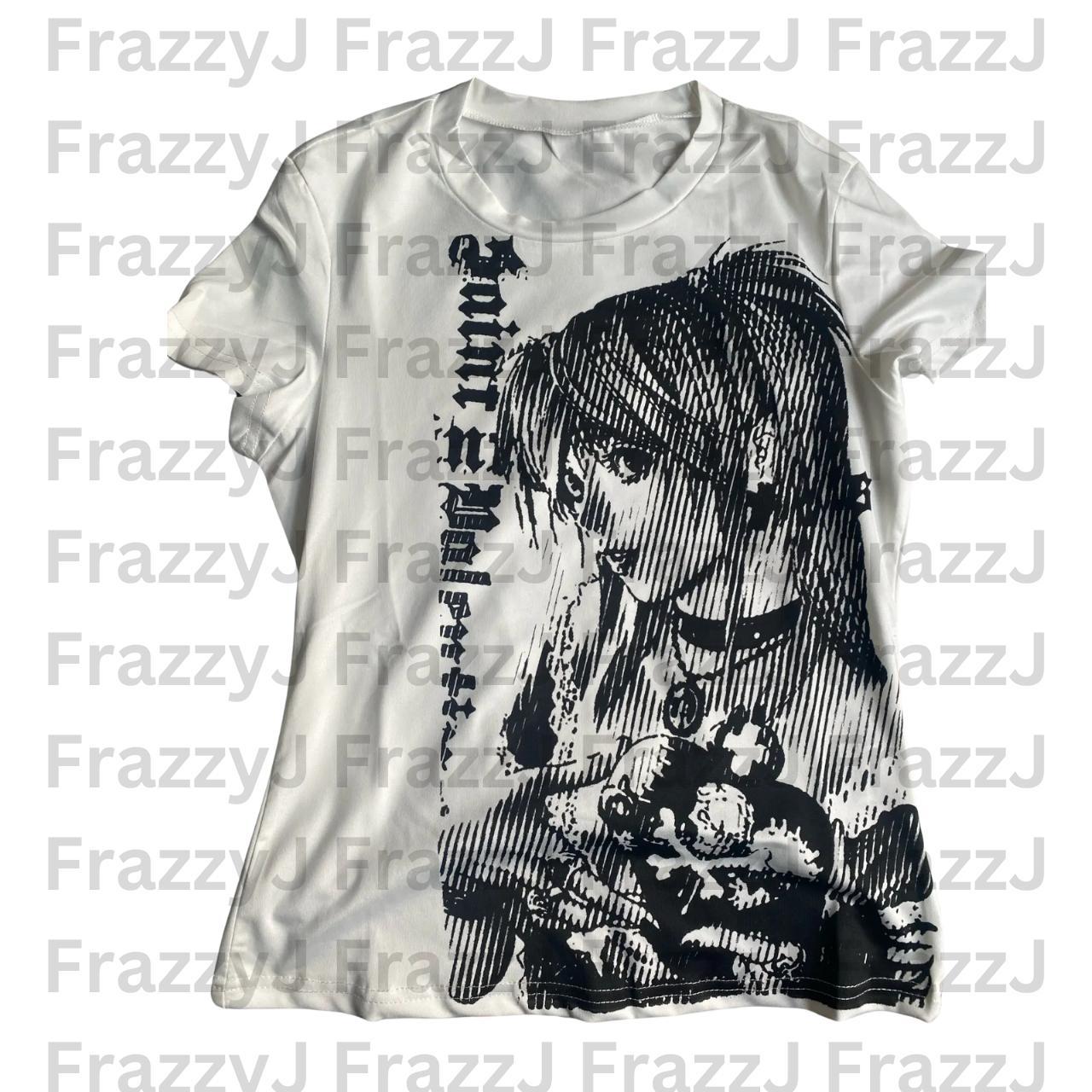 Emo Anime Death Note Misa Amane Crop Top Tee – Text... | Depop