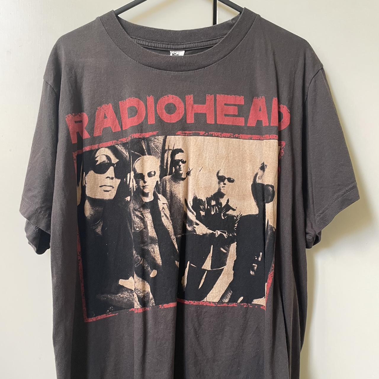 radiohead band tee excellent quality rrp... - Depop