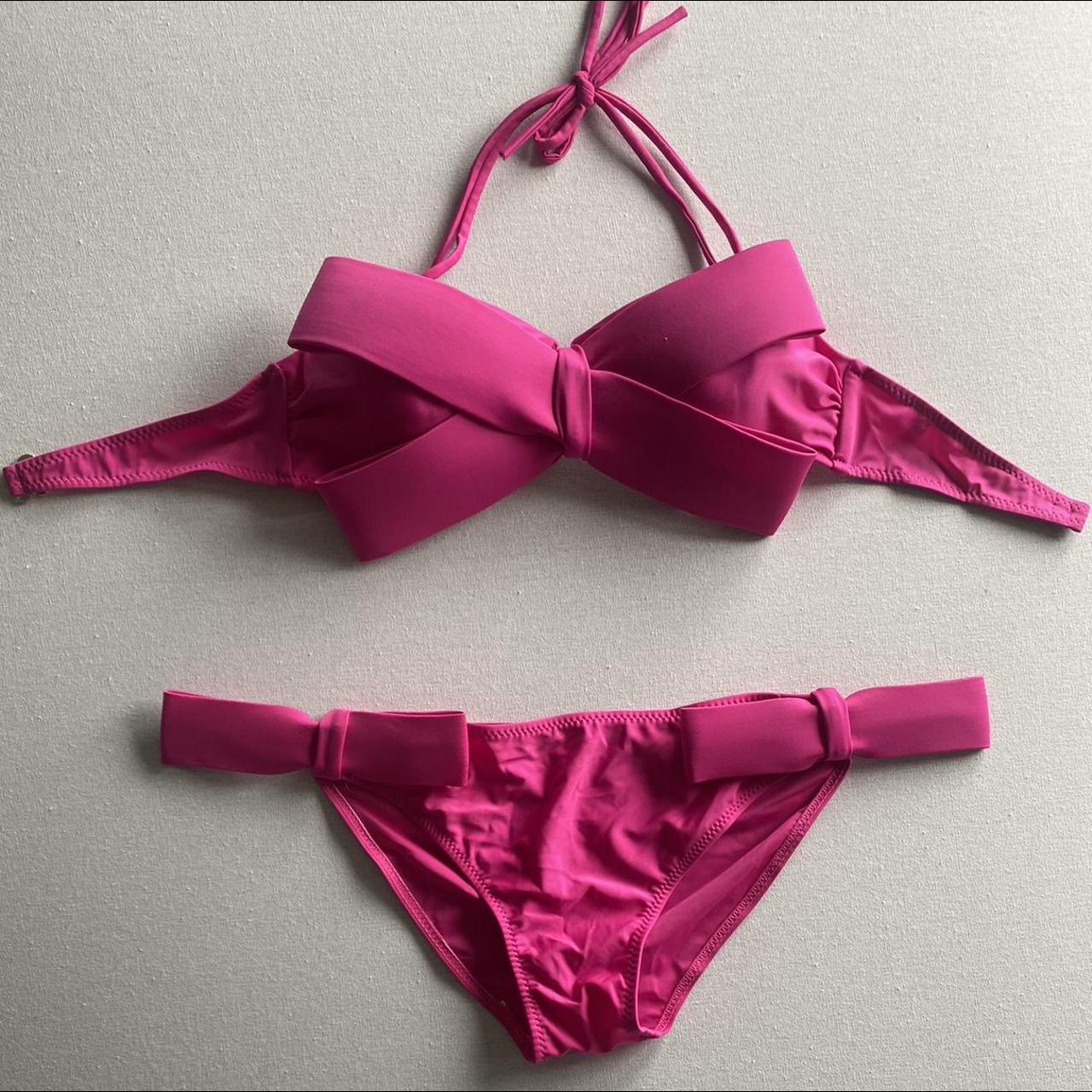Shiyisheng Pink Bikini Set Super Cute Pink Bikini Depop