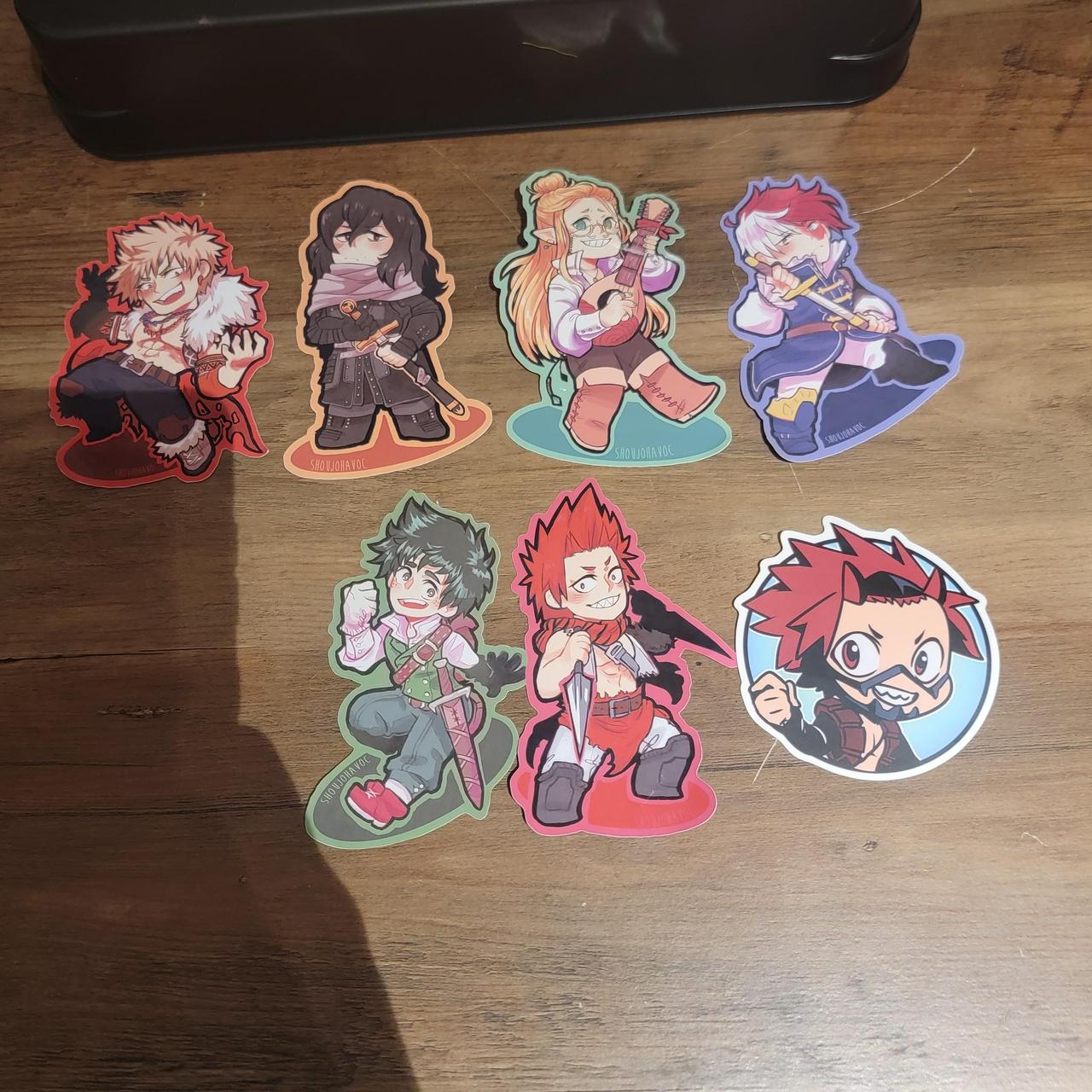 My Hero Academia sticker set (Fanmade) | Depop