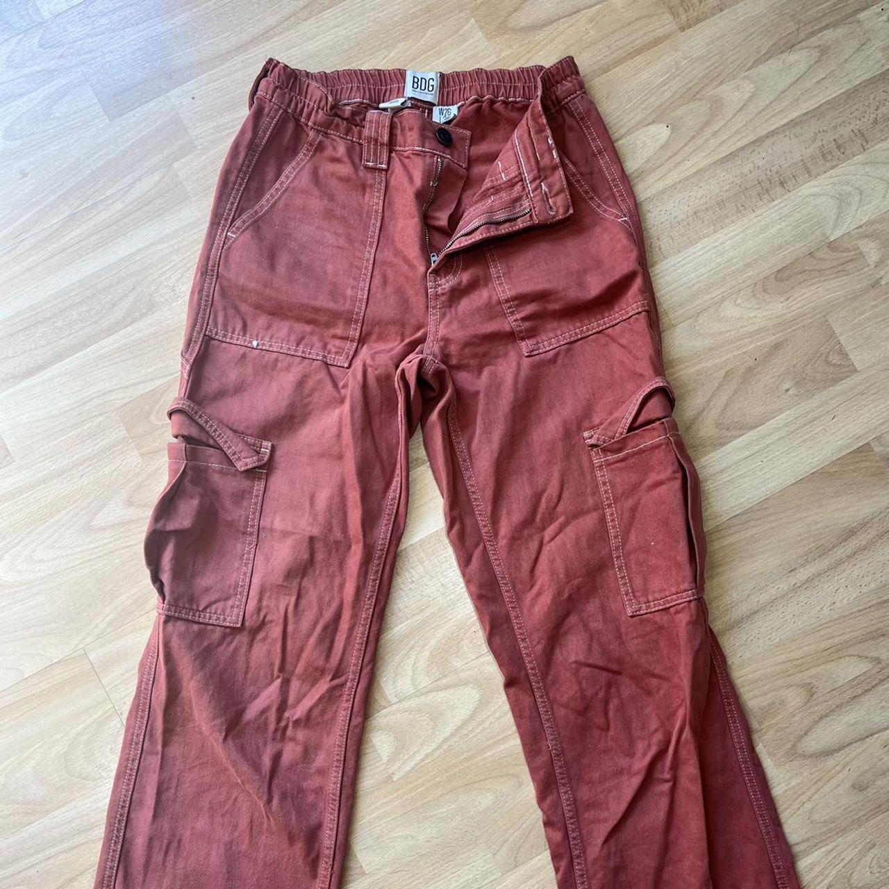 UO BDG Multi-Pocket Burnt Orange Cargos Pants (Semi-... - Depop