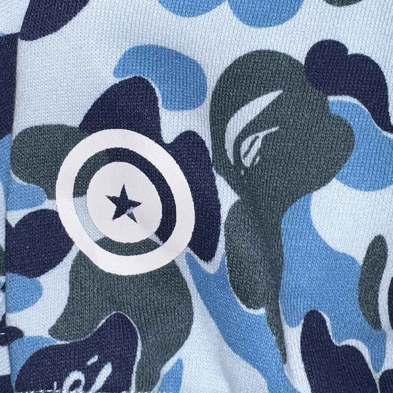 (AUTHENTIC WITH RECEIPT) BLUE BAPE HOODIE. LMK IF... - Depop