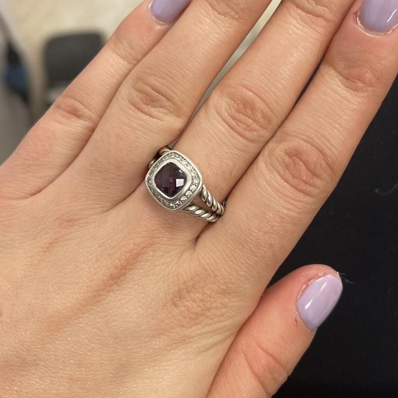 David Yurman amethyst ring size 7 #ring #davidyurman... - Depop
