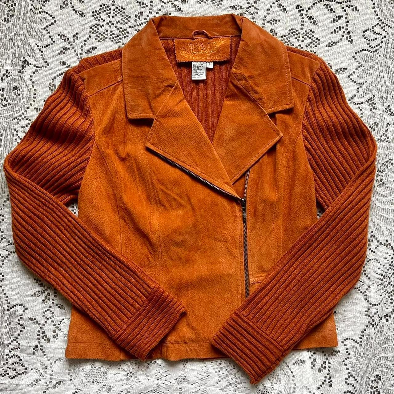 Vintage suede sweater jacket 🖤ABOUT THE ITEM Size... - Depop