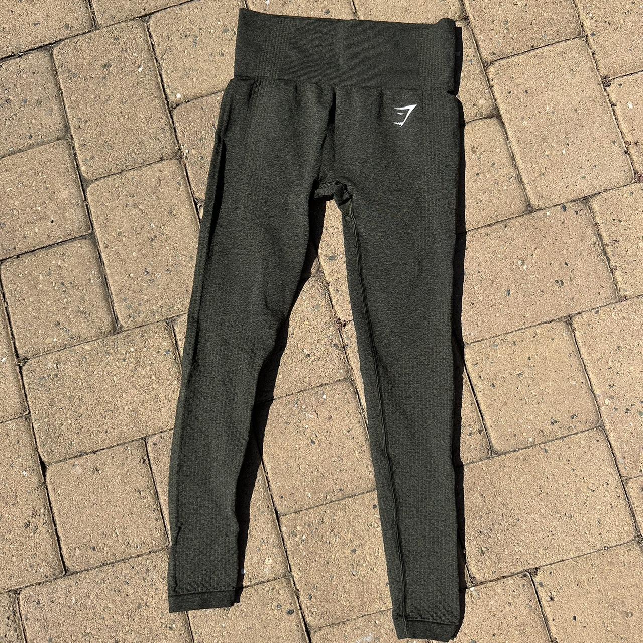 Gymshark Womens Seamless Leggings Army Green Depop
