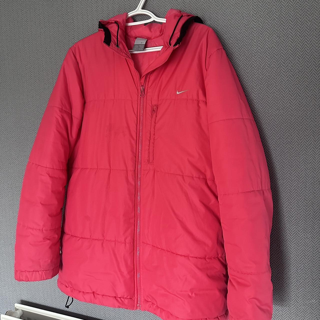 Pink Nike puffer coat #pufferjacket #wintercoat UK... - Depop