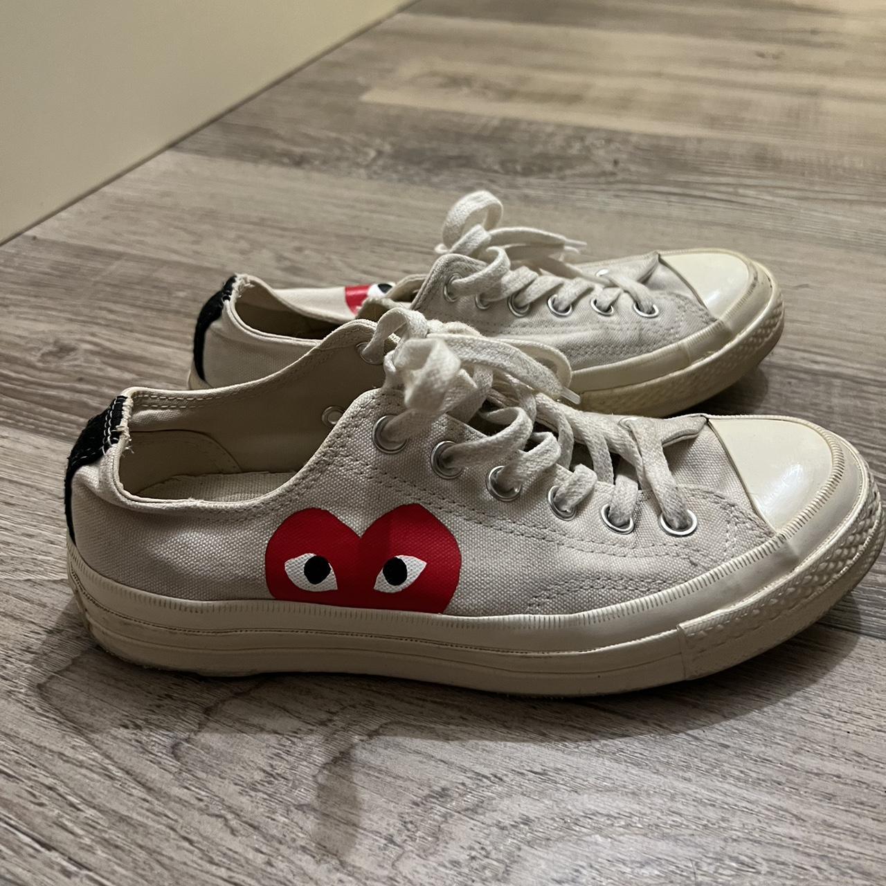 Women’s size 7.5 used CDG converse - Depop