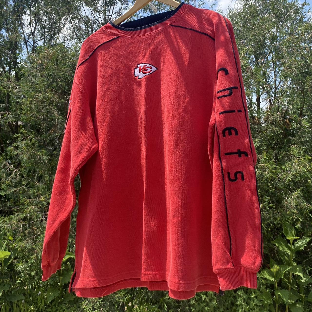 Vintage 90s Puma Kansas City Chiefs sweatshirt... - Depop