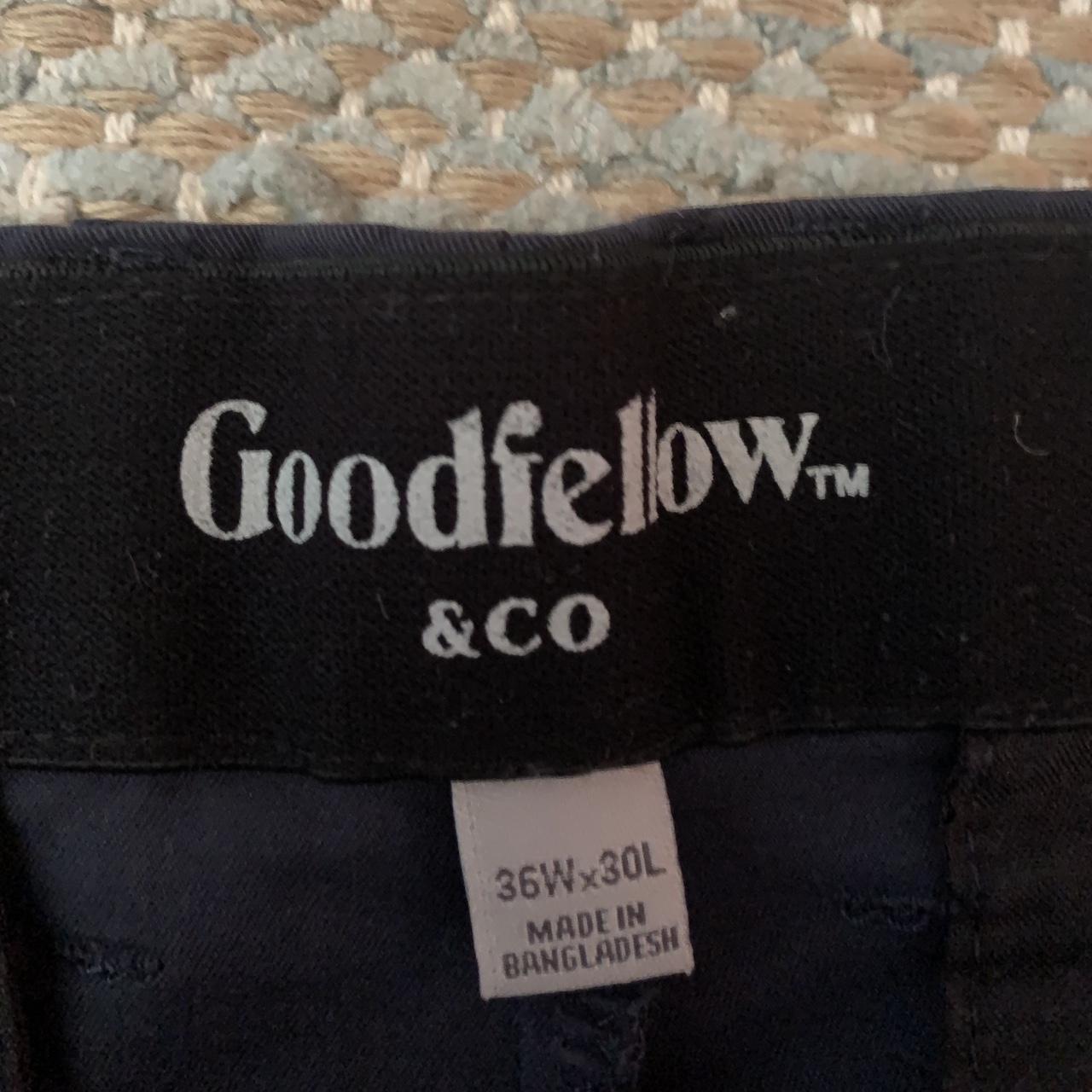 Men’s 36x30 Navy Blue Goodfellow Khaki Pants Used - Depop