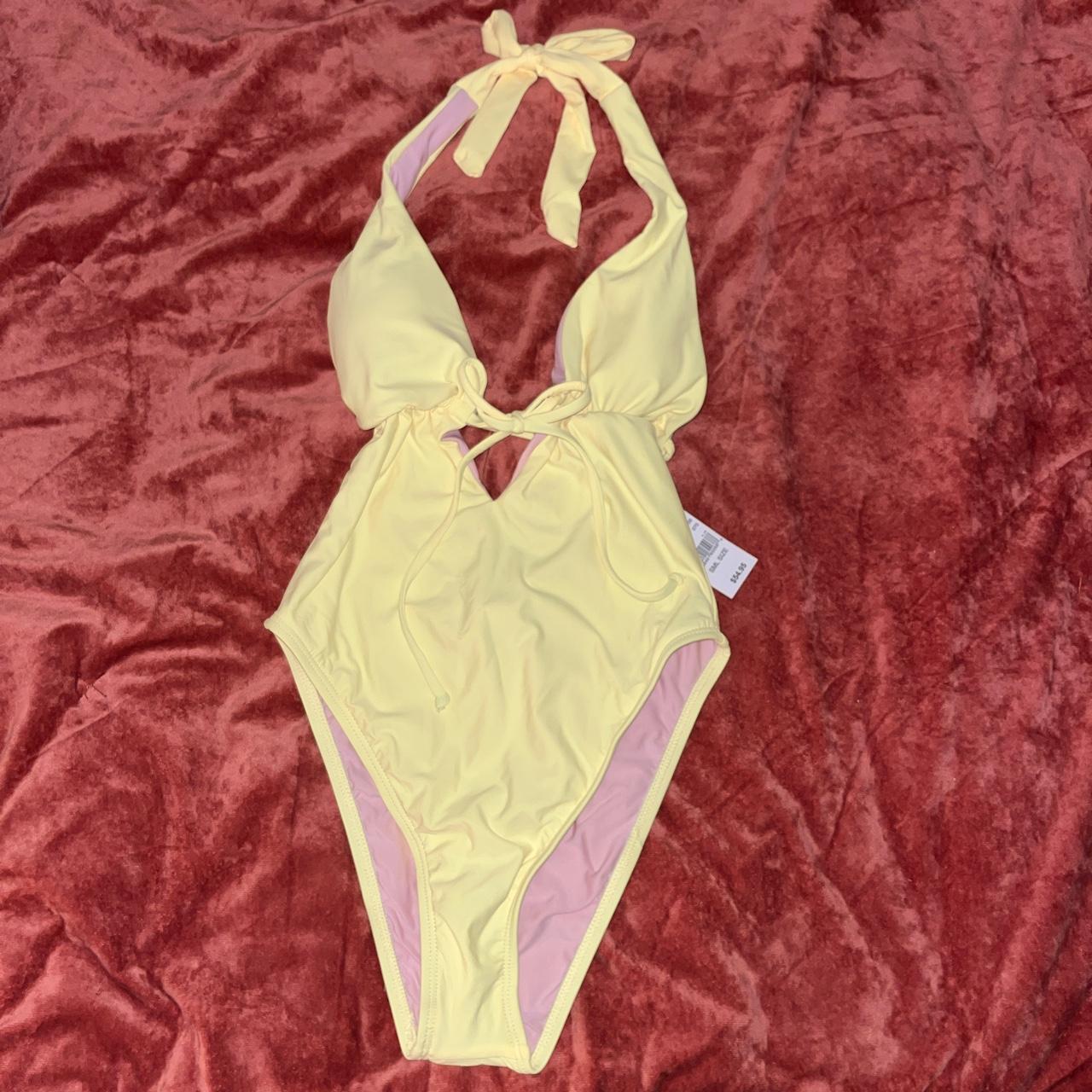 Pacsun One Piece Swimsuit Low Cut Open Back Size Depop