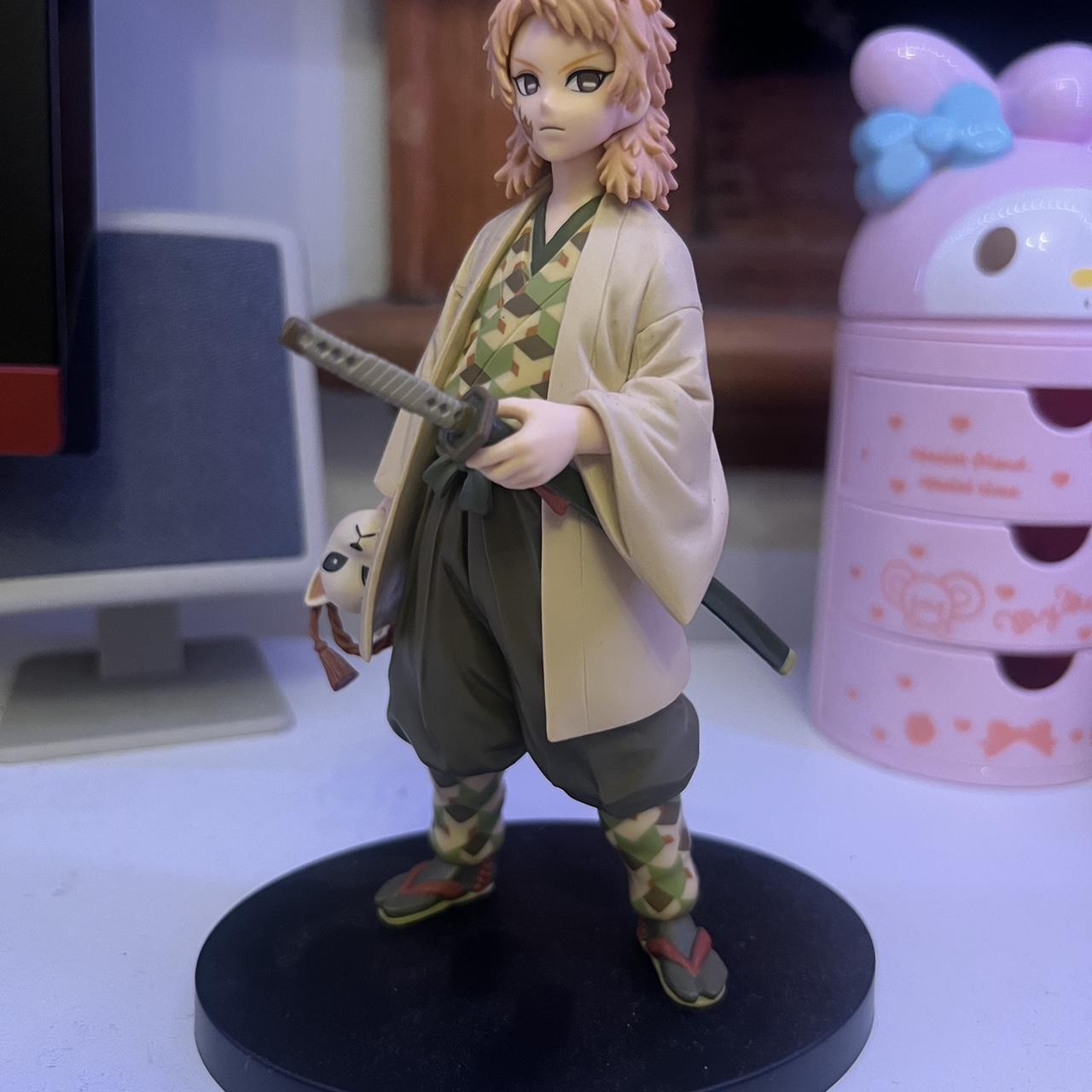 rengoku demon slayer figurine (there is a box this... - Depop