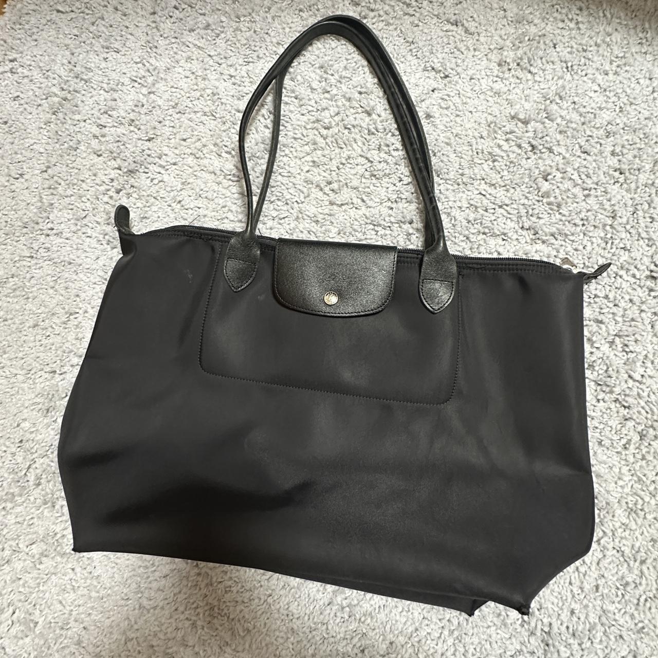Longchamp Large Tote Black - Very Spacious and... - Depop