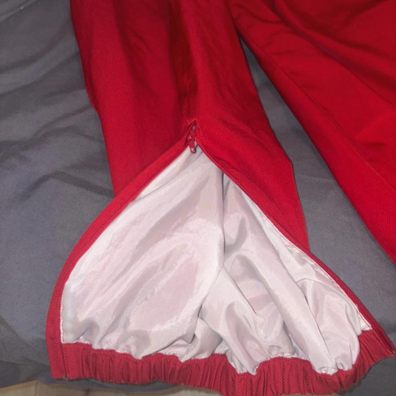 Red Lacoste baggies small men’s good condition... | Depop