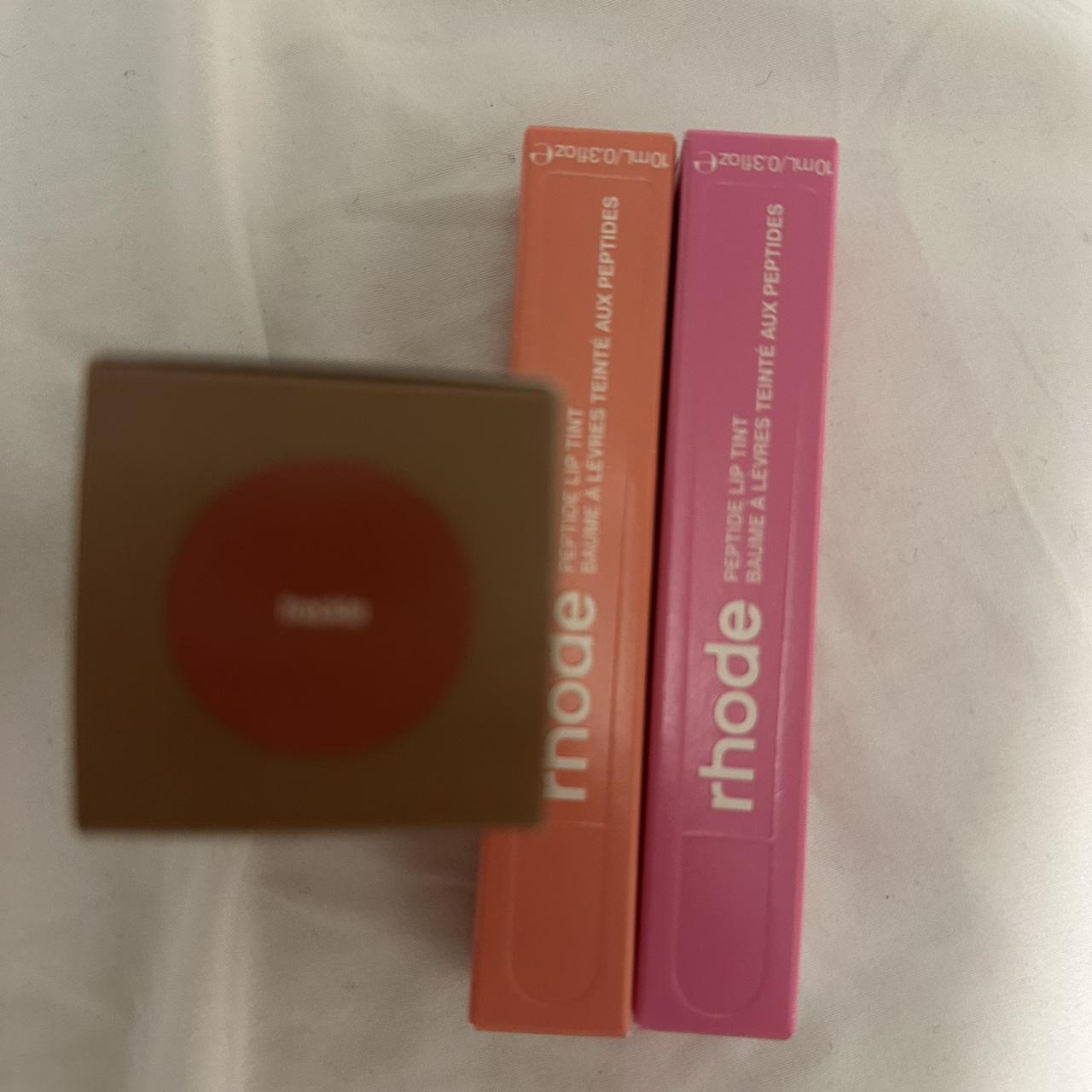 Rhode skin bundle, freckle blush x1 shortcake lip... - Depop