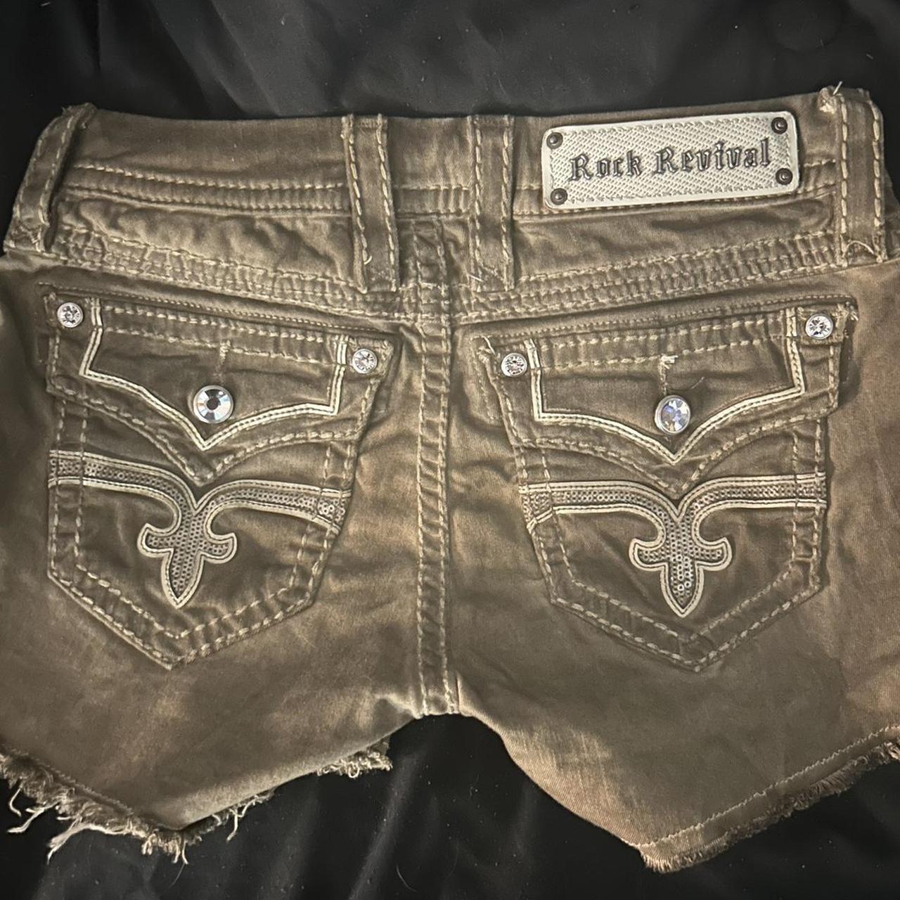 rock revival shorts - size 25 - Depop