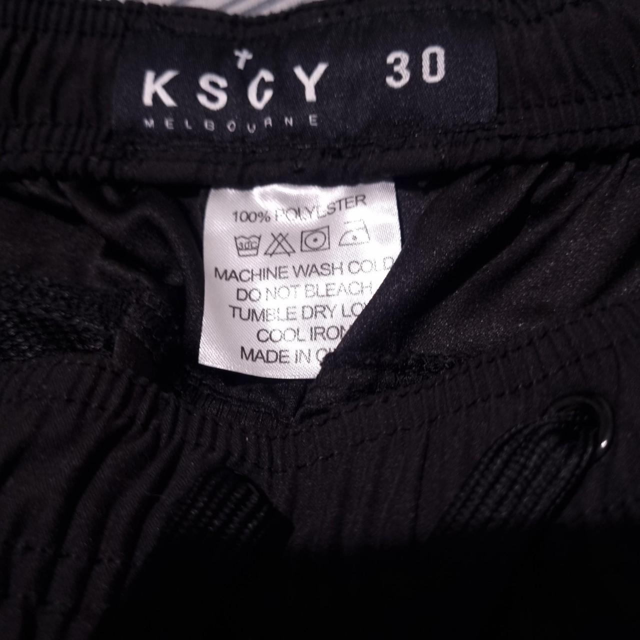 KSCY Melbourne Men's Black Mesh Pocket Drawstring... - Depop
