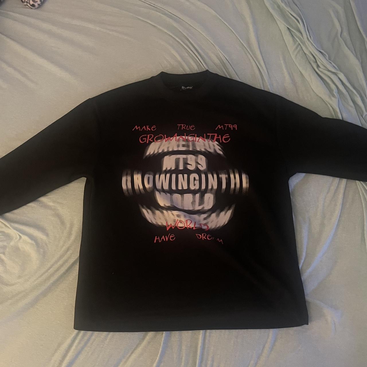 Black Mt99 sweater Worn once/Brand new - Depop