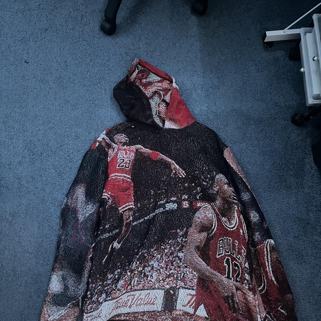 Custom Michael Jordan Tapestry Hoodie High Quality... - Depop