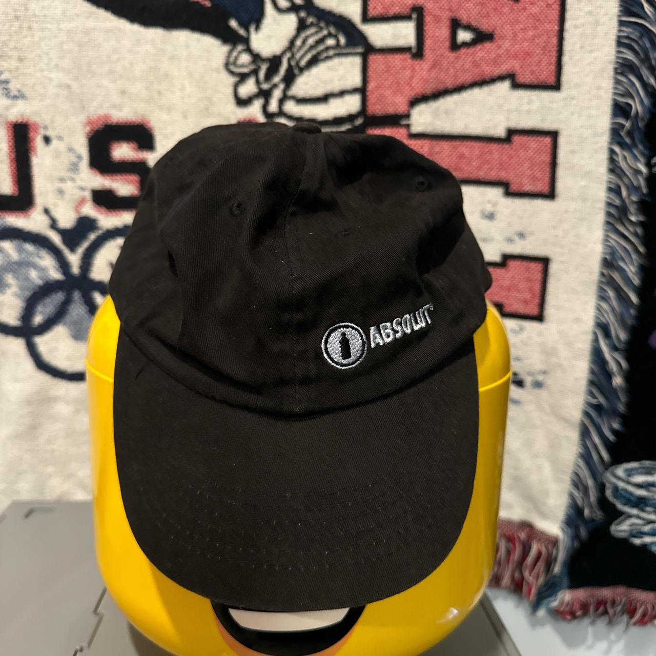 Absolut black cap with white logo #streetwear | Depop