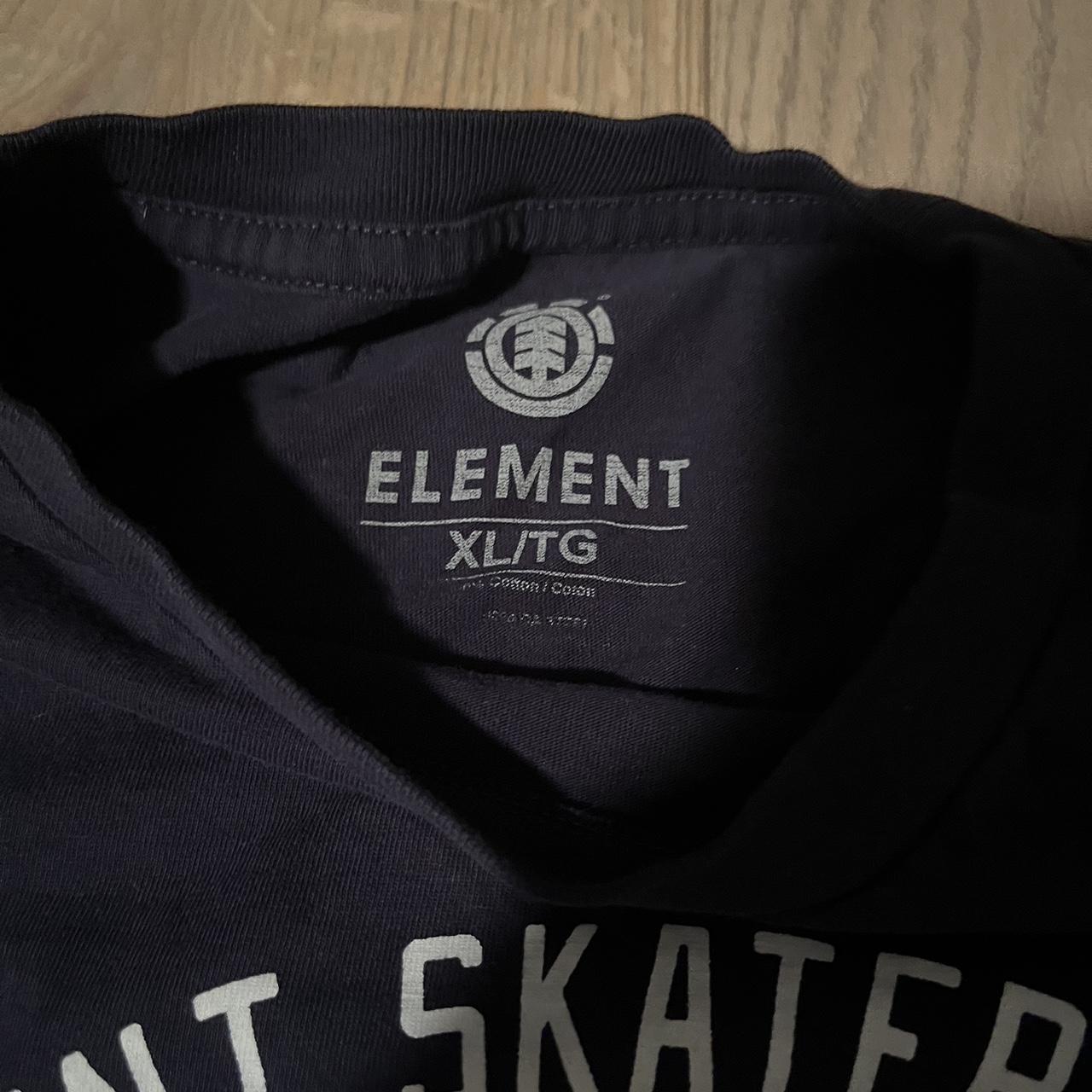 Navy element skateboards tshirt XL Comfortable - Depop