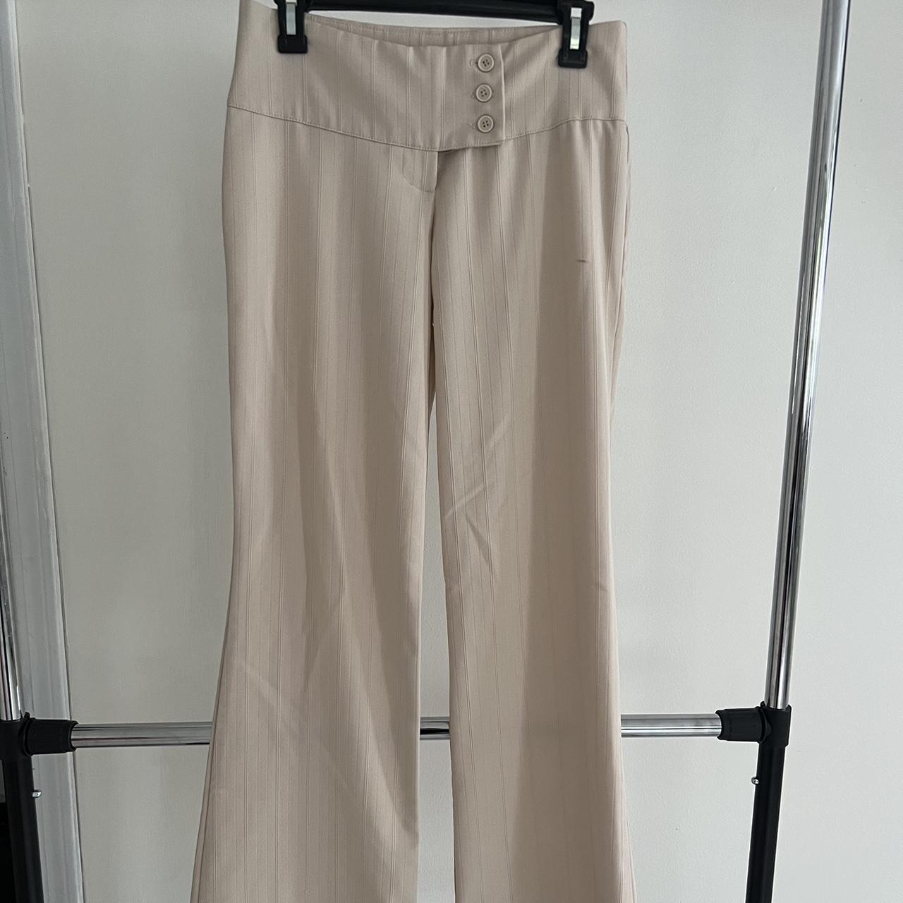 cream colored pants size — 7 *** minor black stain... - Depop