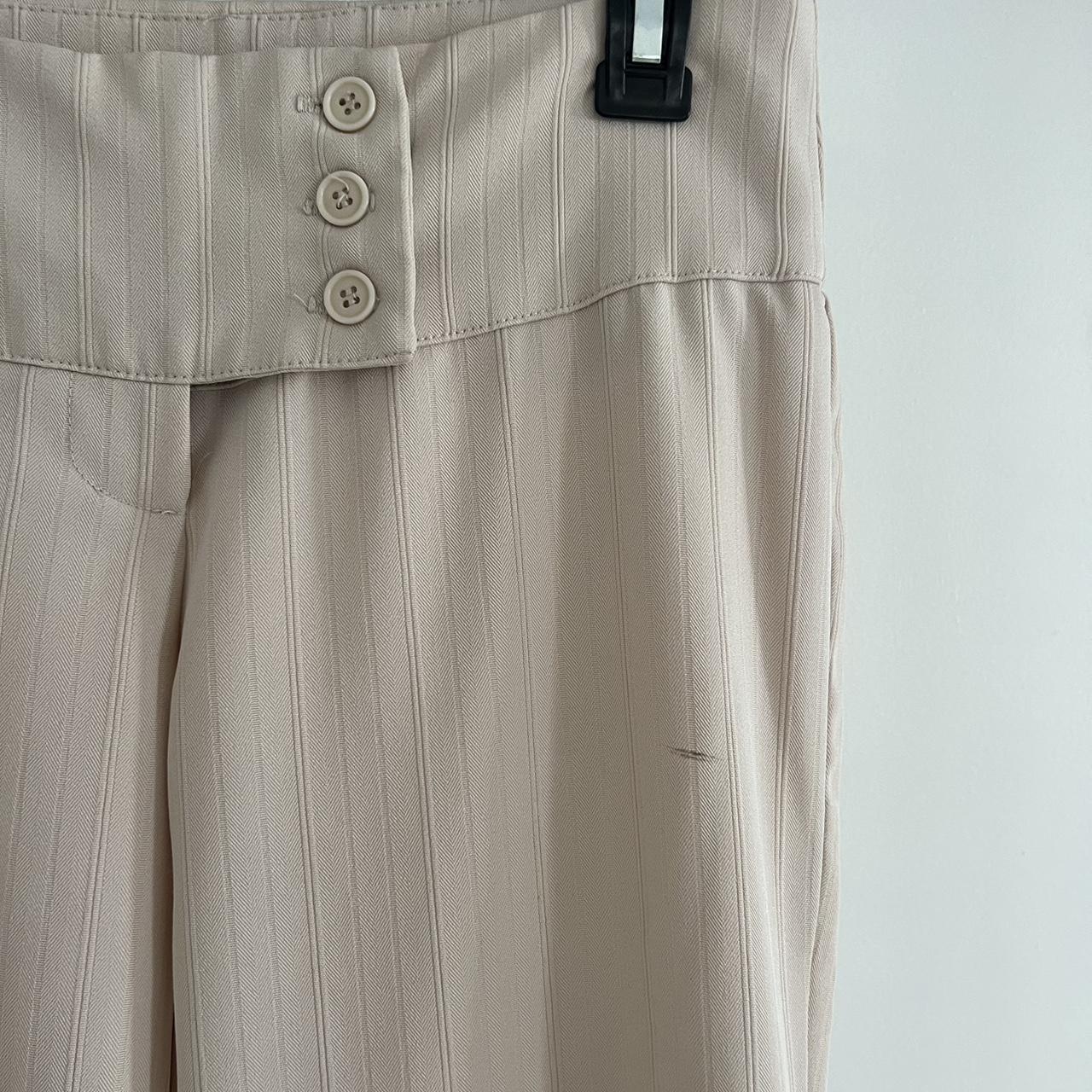 cream colored pants size — 7 *** minor black stain... - Depop