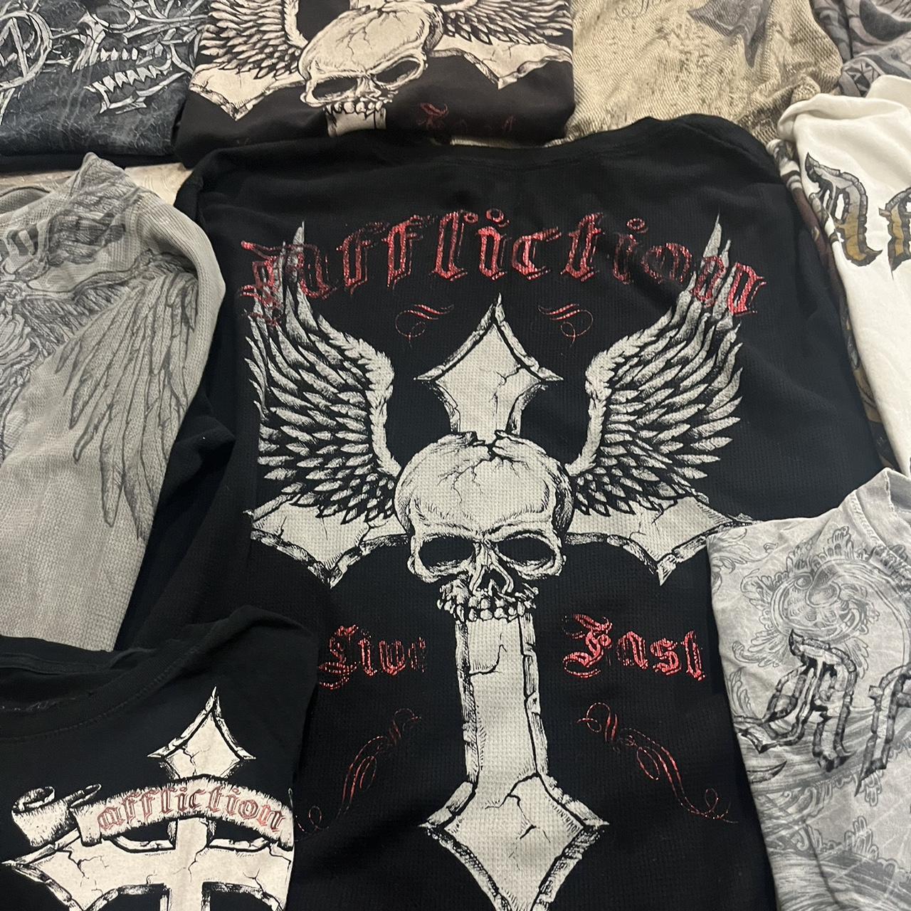 Affliction Drop out now! Message me for bundles or... - Depop