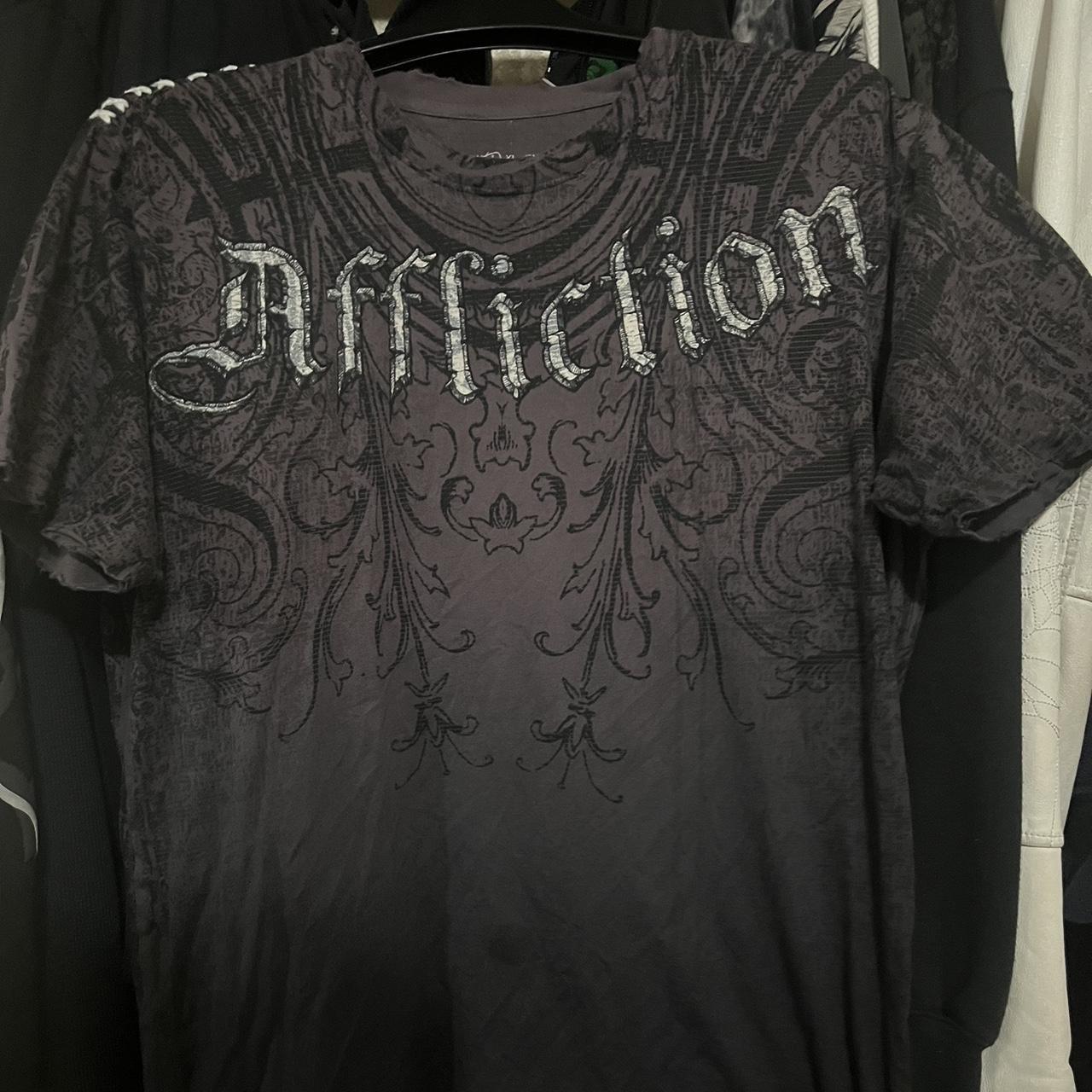 Affliction shirt super hard back bit. - Depop