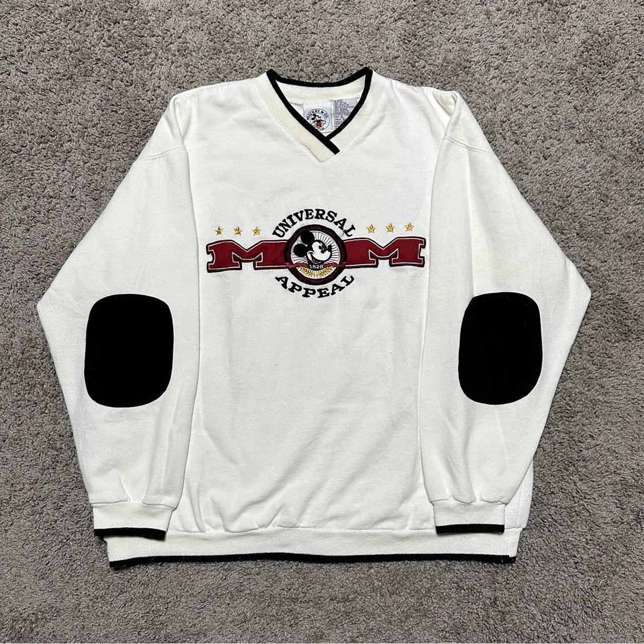 Vintage Mickey Mouse Universal Appeal Crewneck Elbow... - Depop