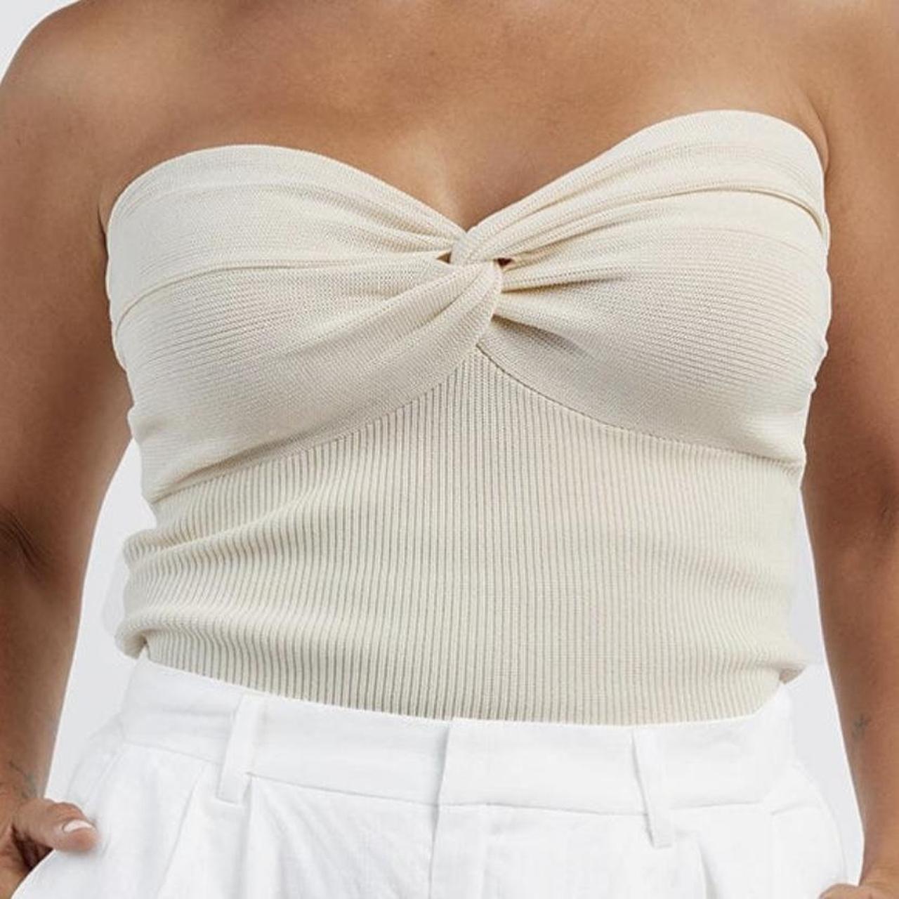 Dissh Anika Twisted Knit Top Size 6 Super Depop
