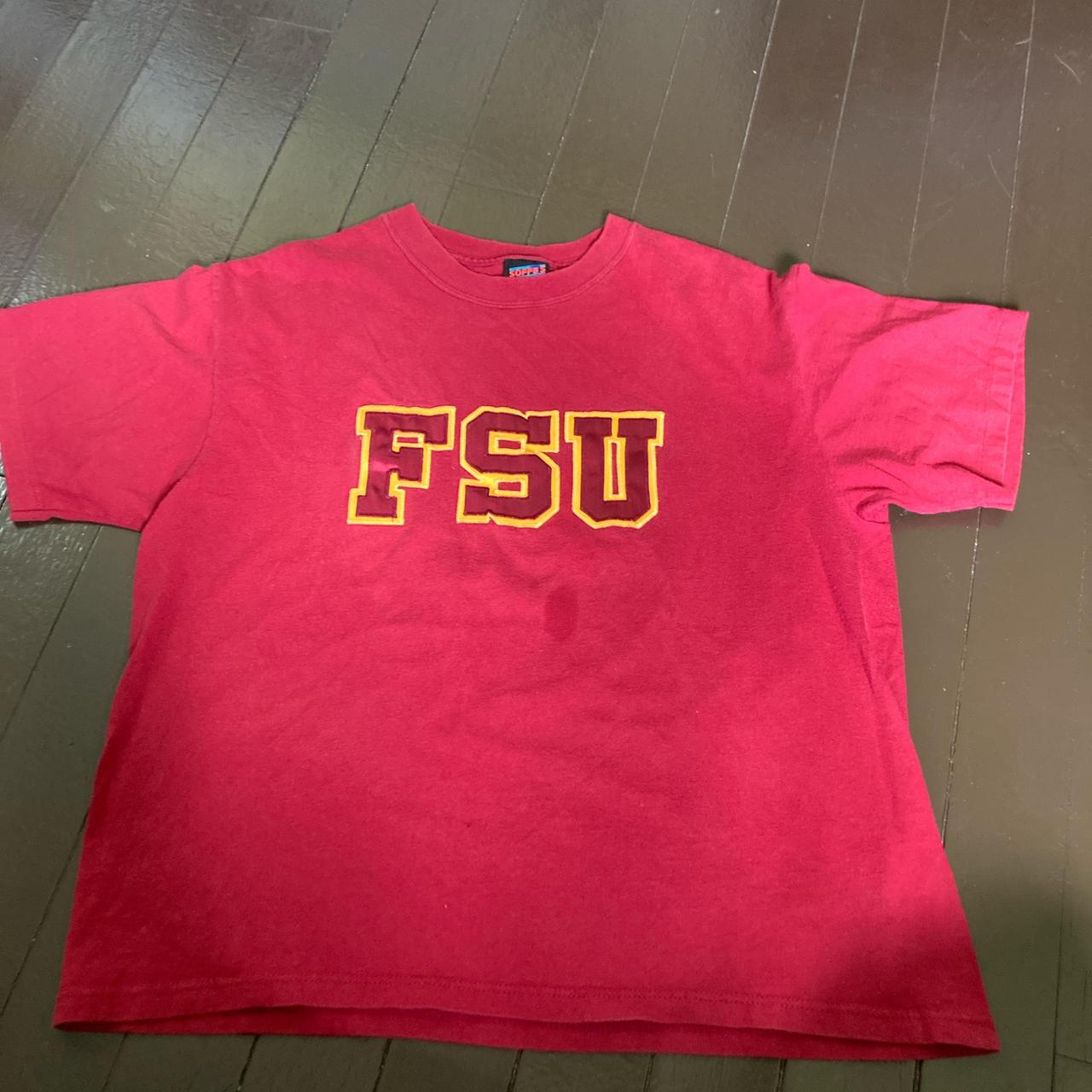 FSU vintage tee with patched letters - Depop