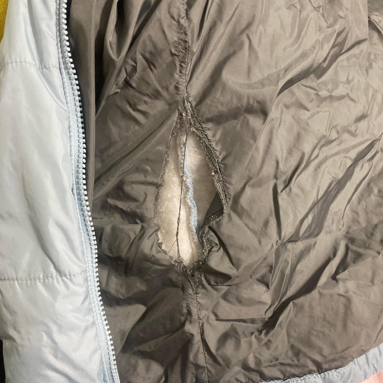 Woman’s north face puffer jacket Tear inside jacket... - Depop