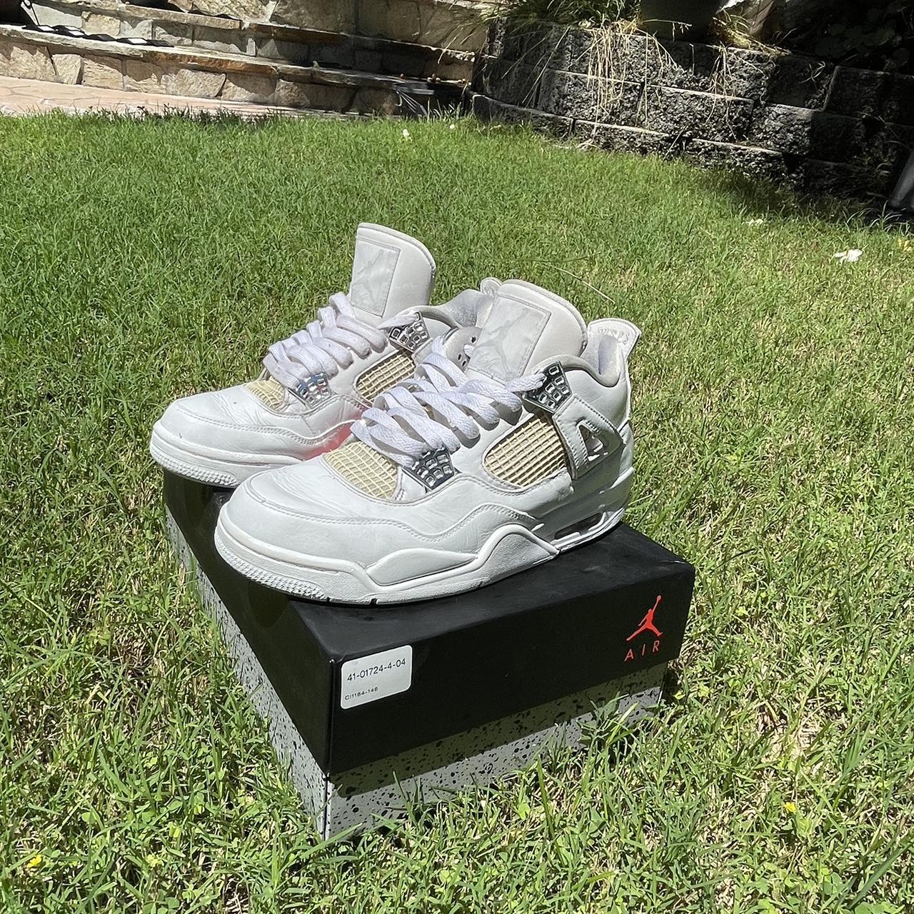 Air Jordan Retro 4 “Pure... - Depop