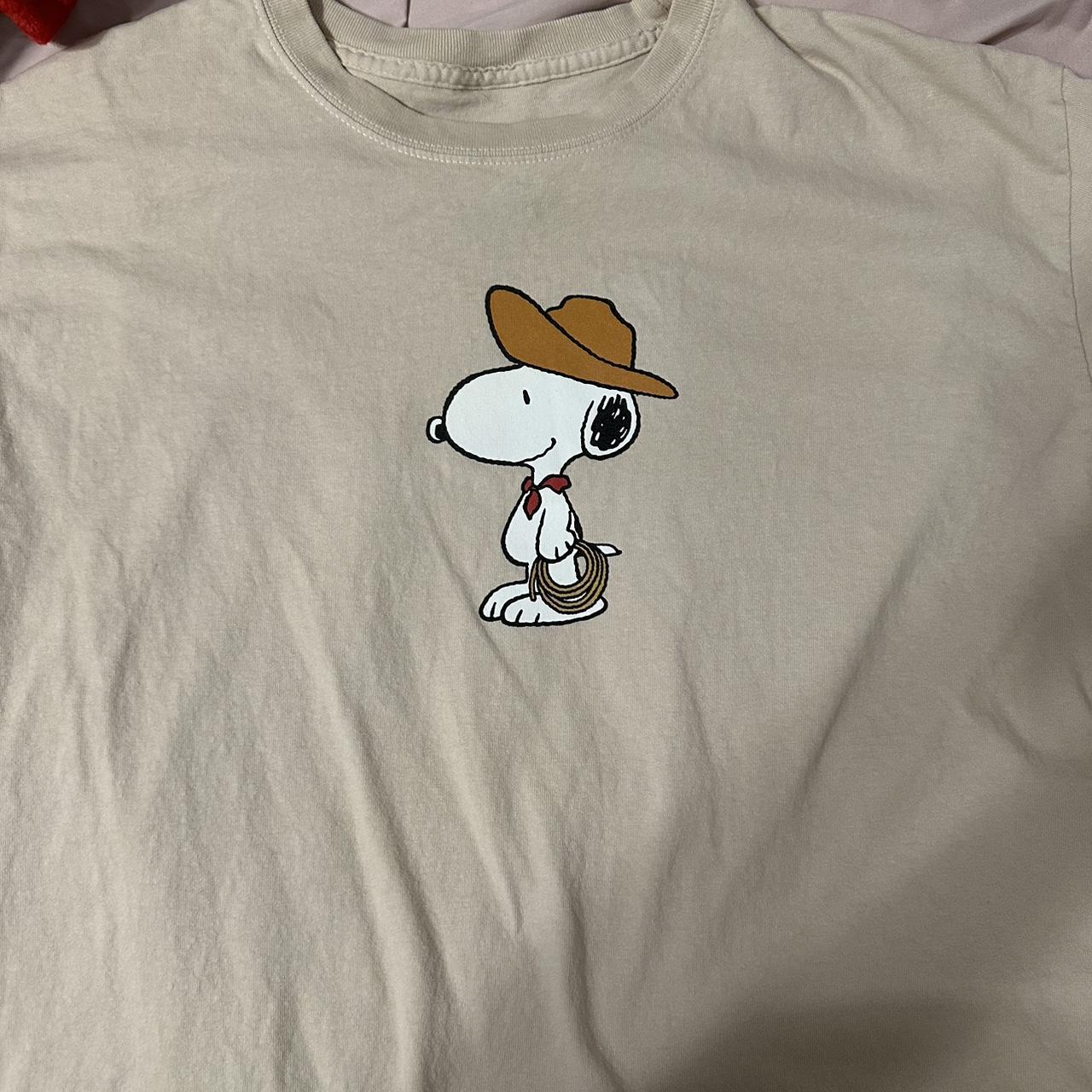 Snoopy cowboy shirt, beige color. Size L Will offer... - Depop