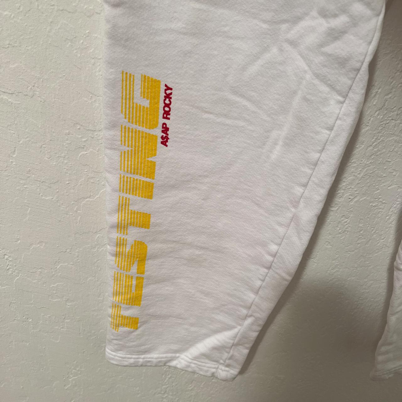 ASAP Rocky White Sweatpants - Depop