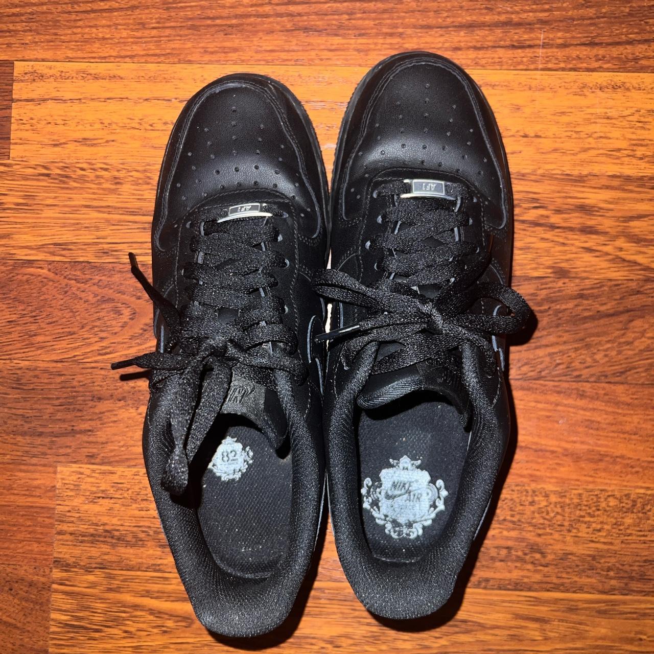 BLACK AF1 Airforce 1 ( worn ) Has OG Box Size... - Depop