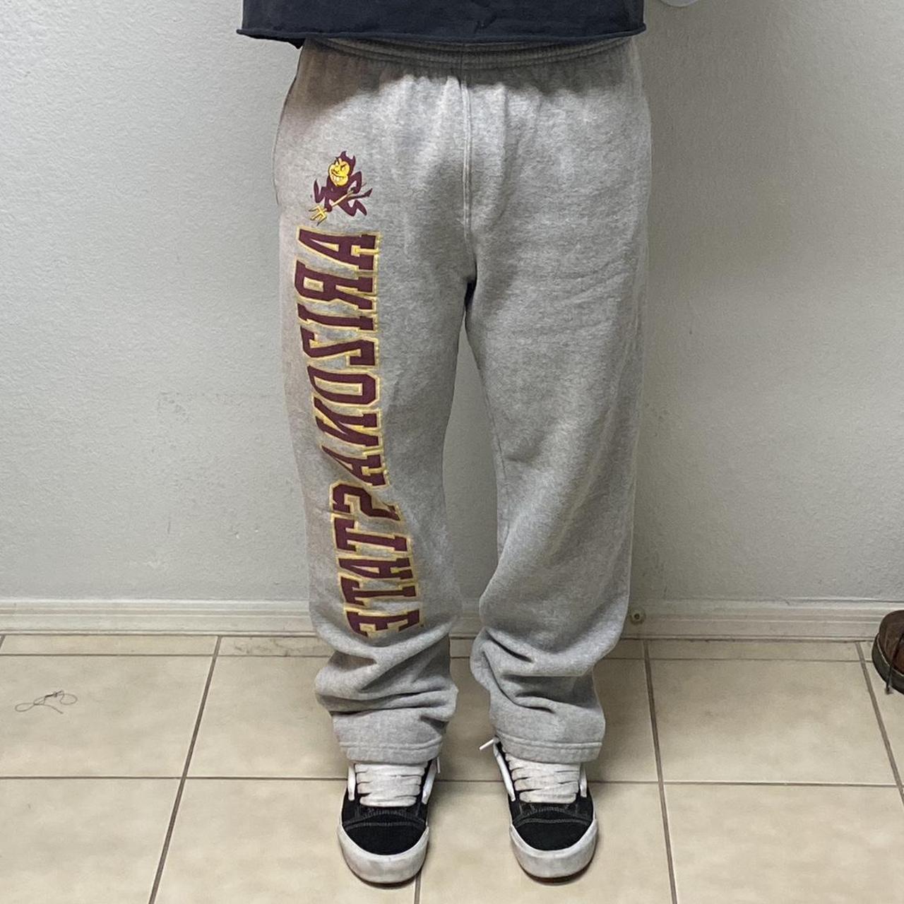 Y2k Arizona state sweatpants Cool spell out design... - Depop