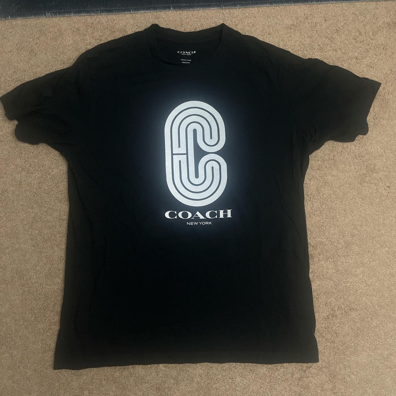Coach New York logo reflective tee #reflective... - Depop