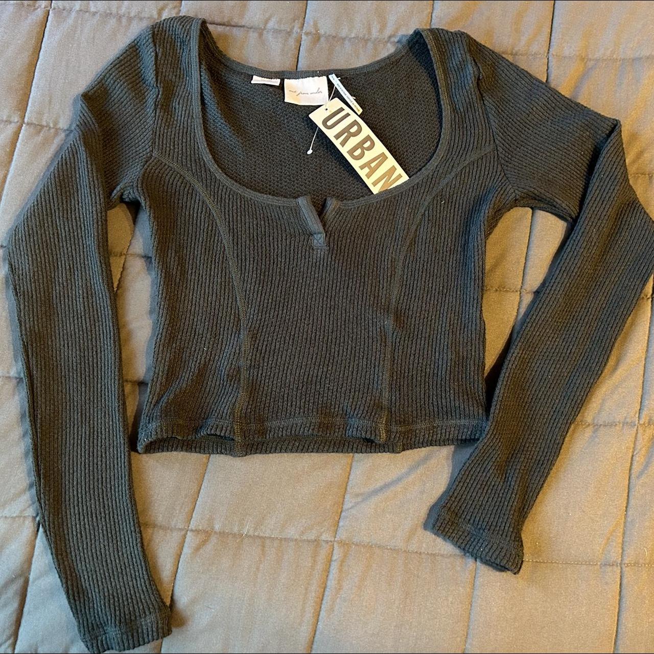 Knit grey long sleeve from urban outfitters - Depop