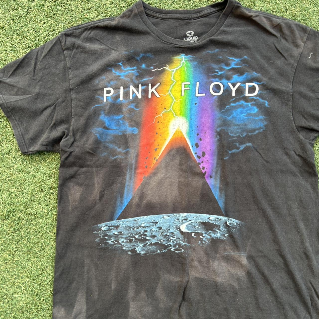 Vintage liquid blue Pink Floyd tee. Faded.... - Depop