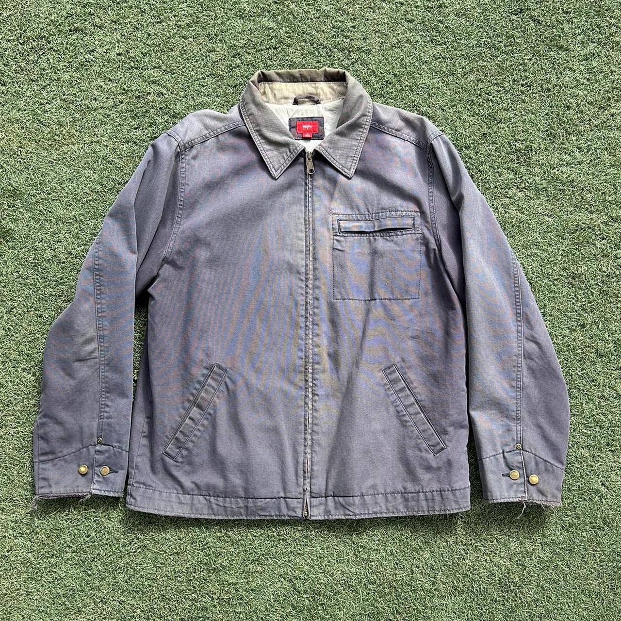 Beautifully faded mossimo workwear styled jacket.... - Depop