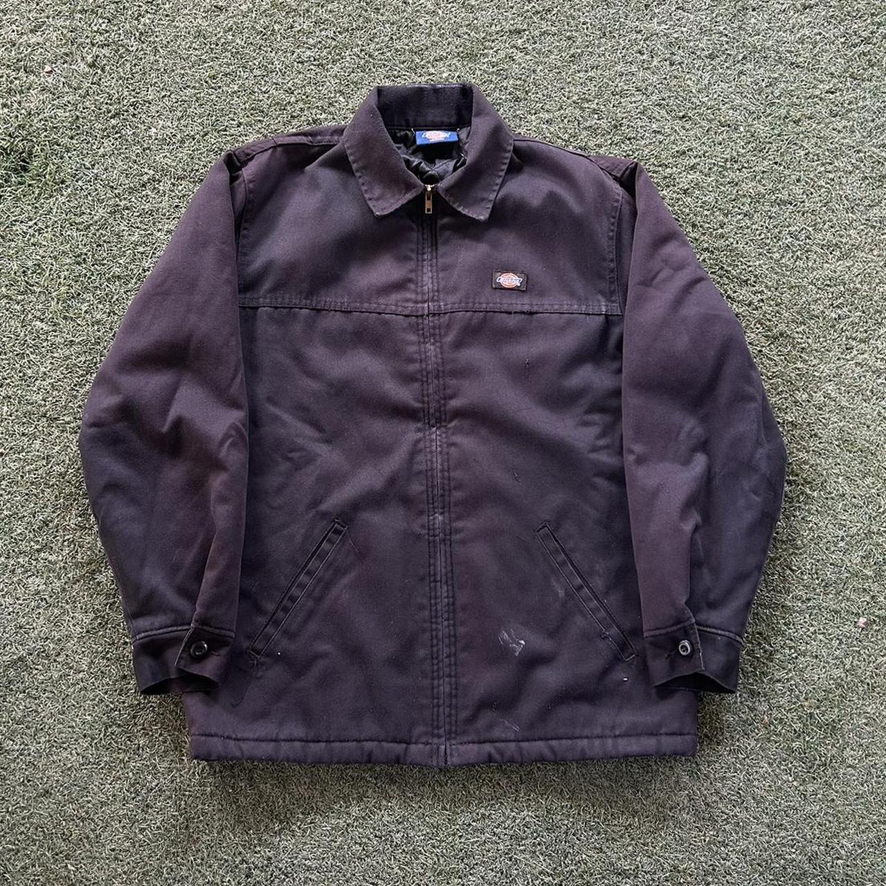Black dickies workwear jacket. Fits large. - Depop