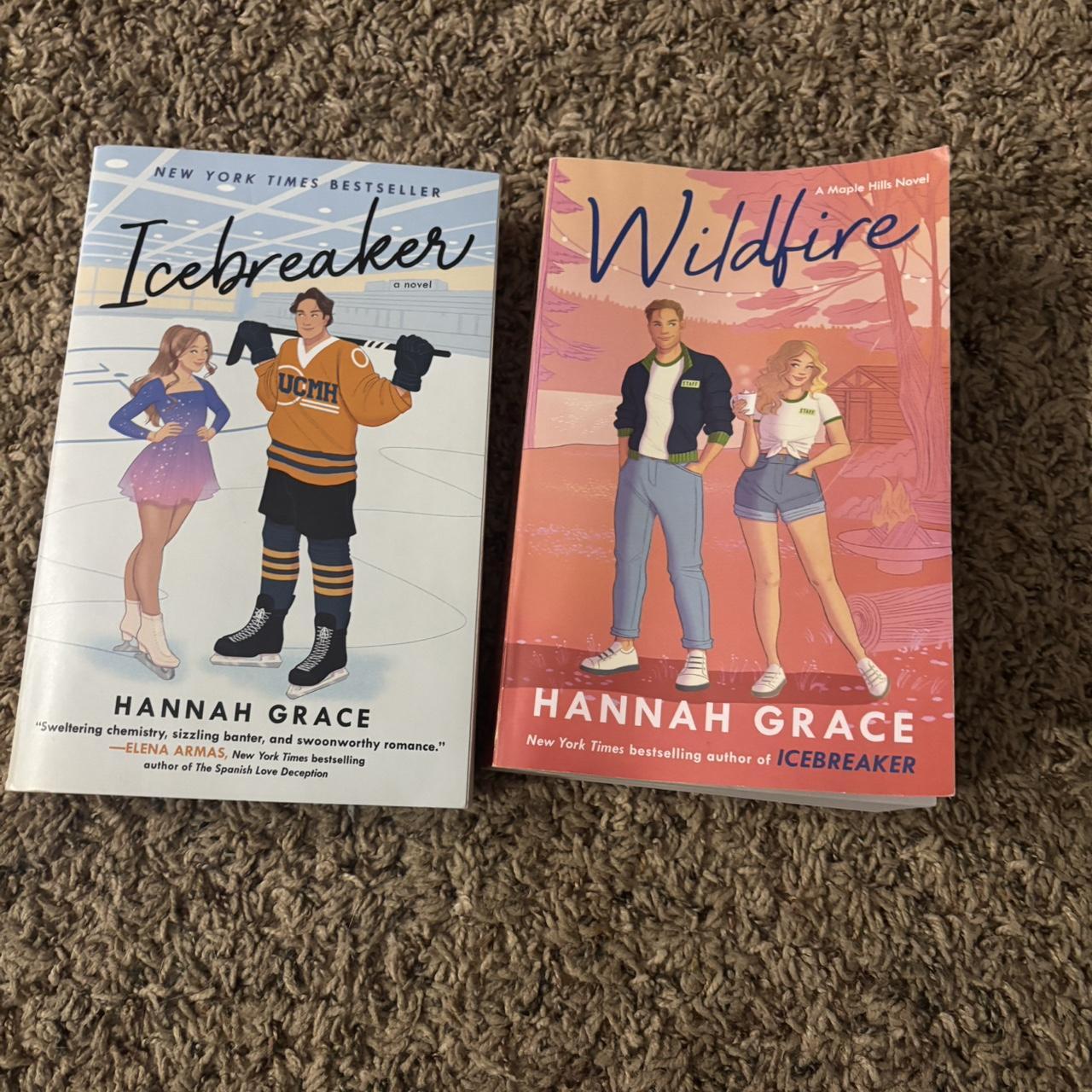 Wildfire and icebreaker books Hannah grace - Depop